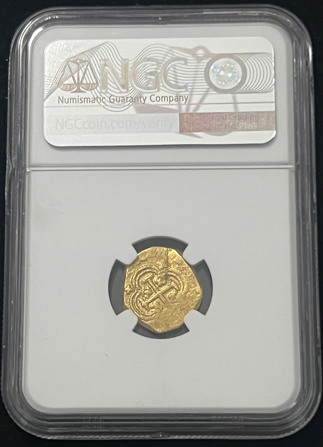 1 Escudo Spain Seville NGC Grade AU 53 (1672-1700) Gold Coin ...